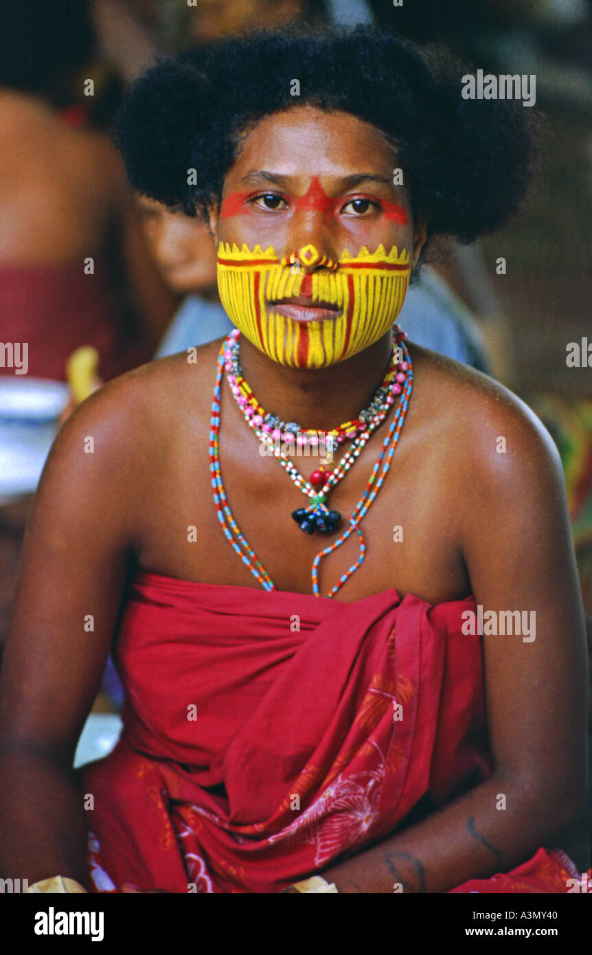 Mekeo woman from the Central Province of Papua New Guinea Stock Photo ...