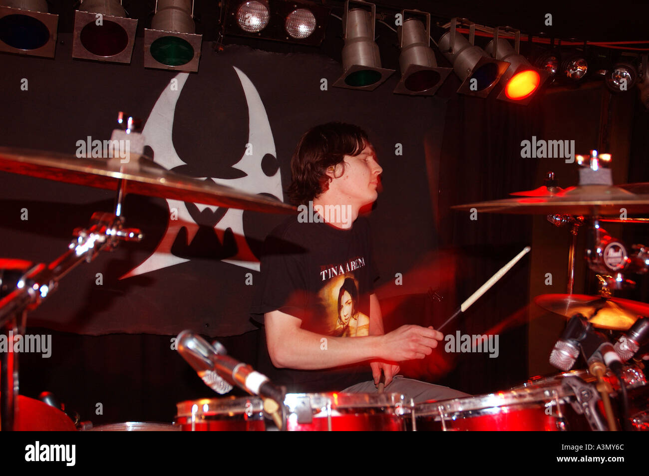 drummer Goth rock band Mythology dsc 5314 Stock Photo - Alamy