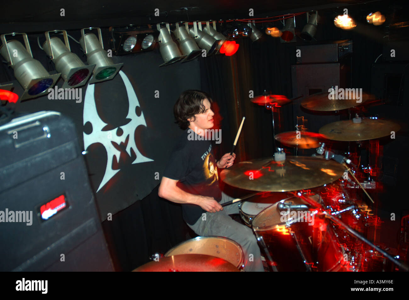 drummer Goth rock band Mythology dsc 5320 Stock Photo - Alamy