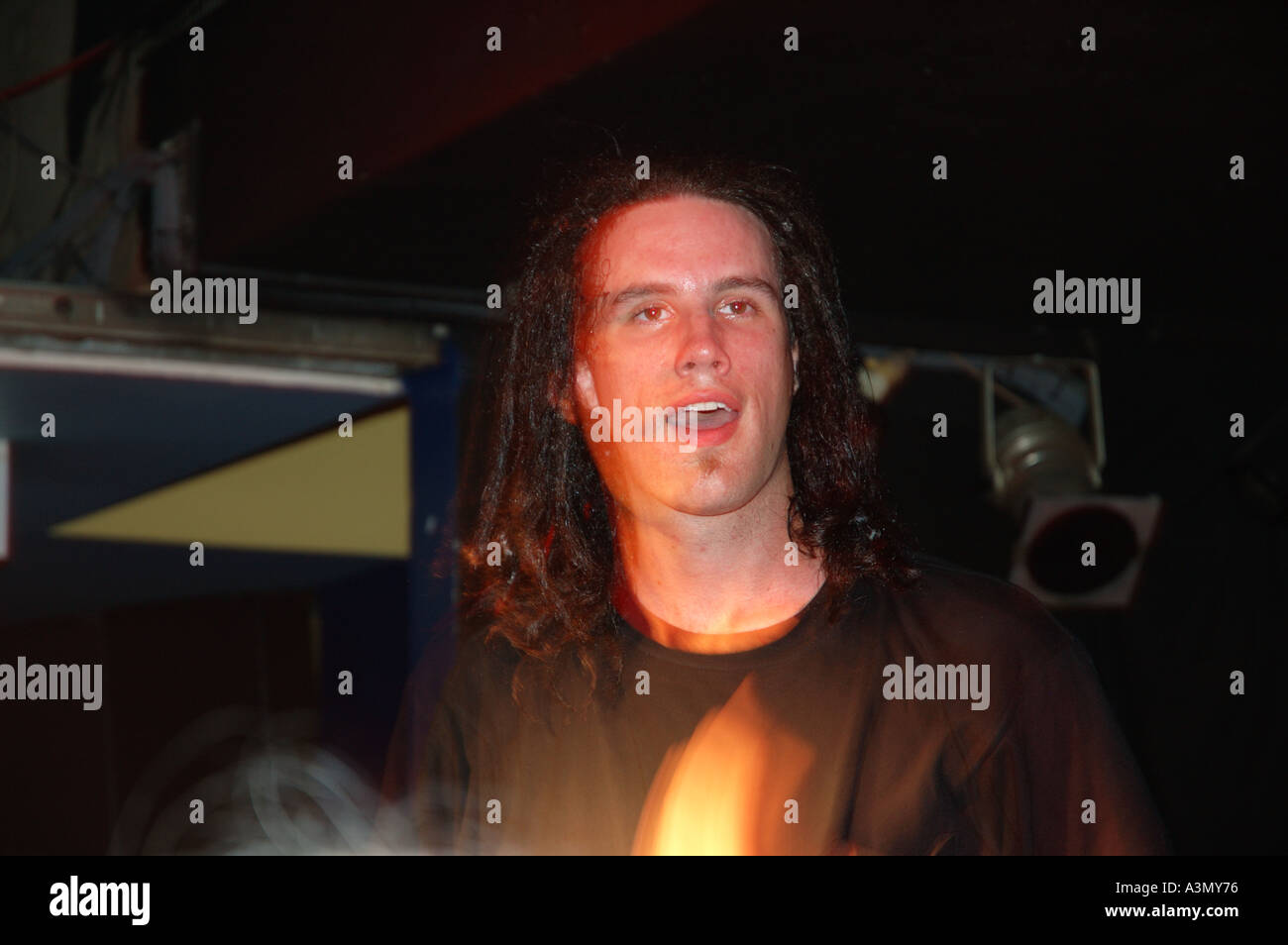 singer guitarist goth rock band Mythology dsc 5328 Stock Photo - Alamy