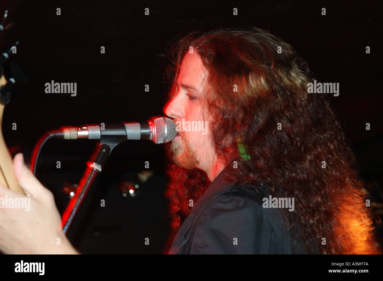 singer guitarist goth rock band Mythology dsc 5334 Stock Photo - Alamy