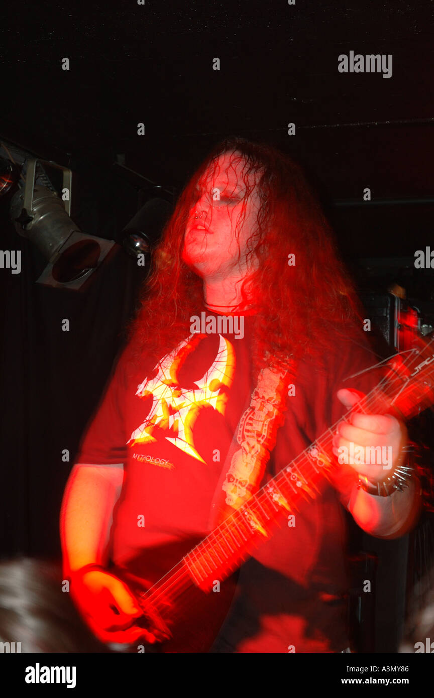 Twitch bass guitar and singer goth rock band Mythology dsc 5348 Stock ...