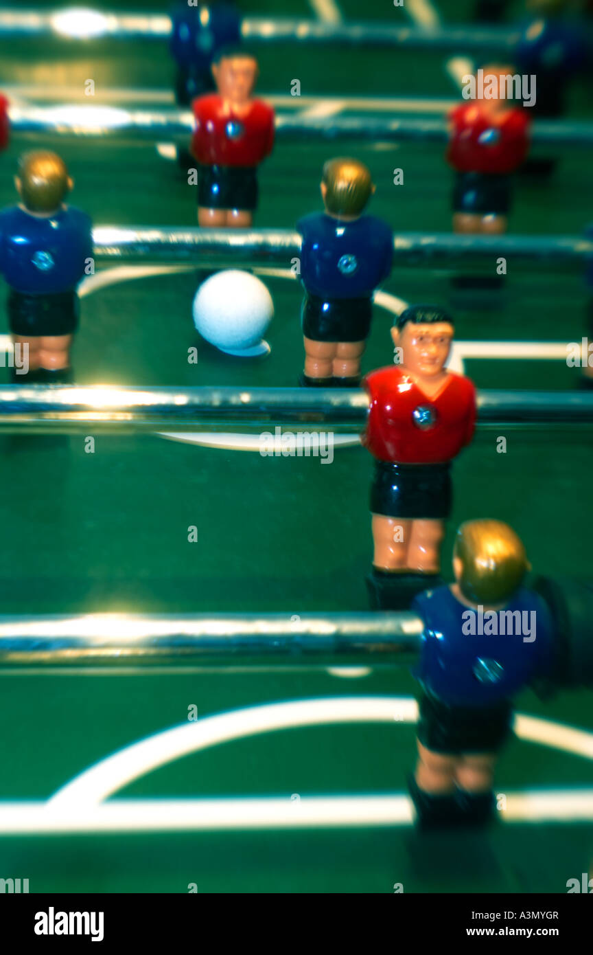 close up detail foosball table Stock Photo - Alamy