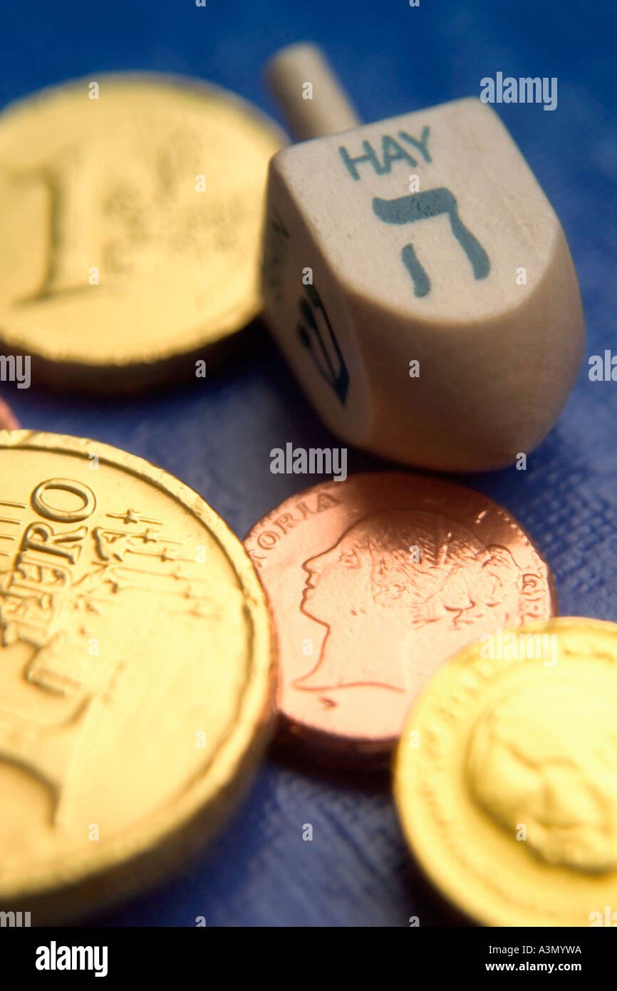 Close up dreidel hi-res stock photography and images - Alamy