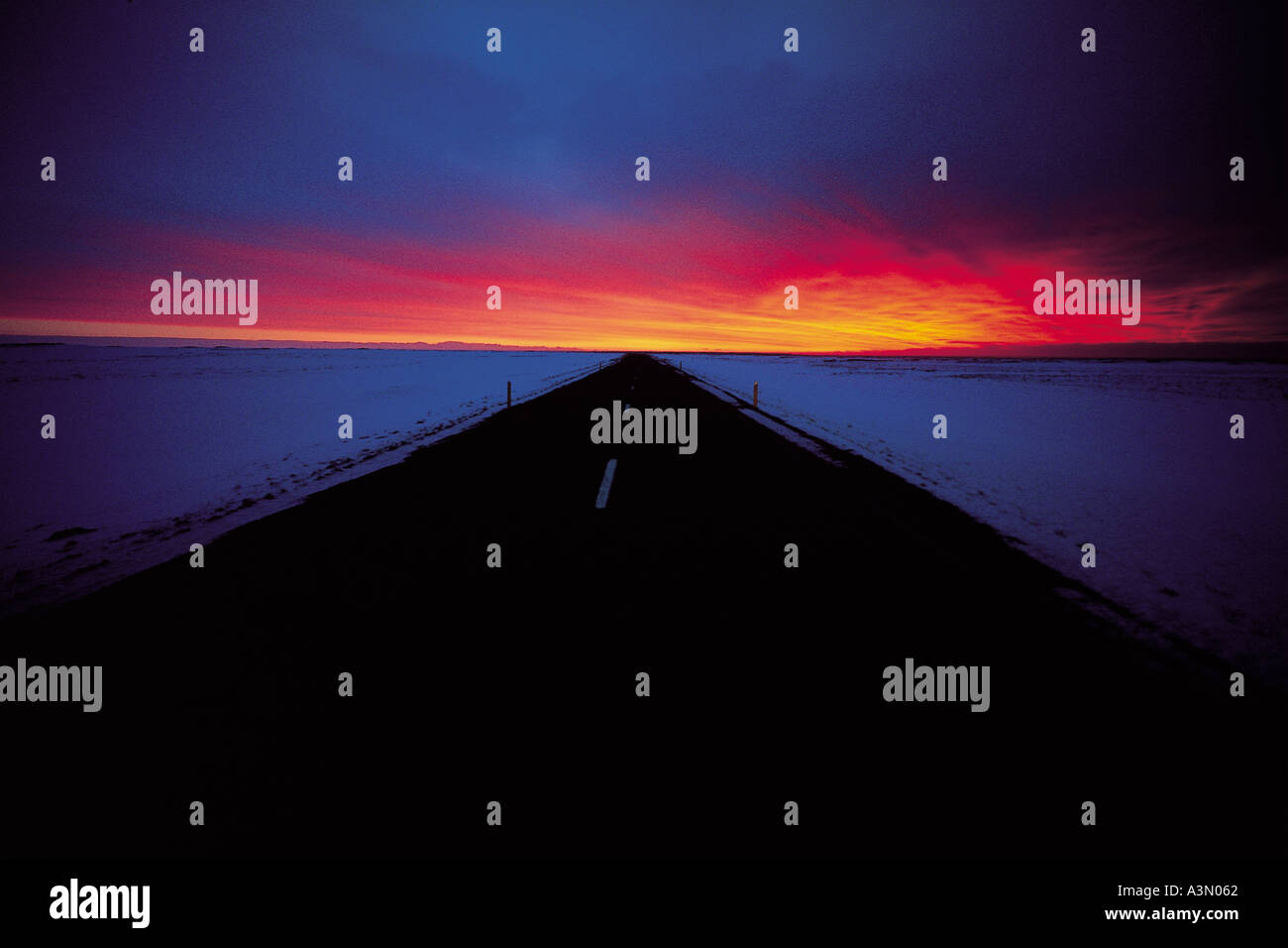 Road Nature Sky Highway Clouds Stock Photo - Alamy