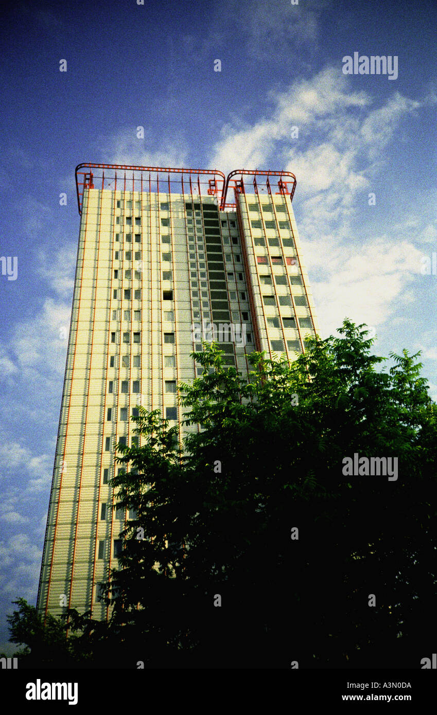 Edgeware Rd towerblock Stock Photo - Alamy