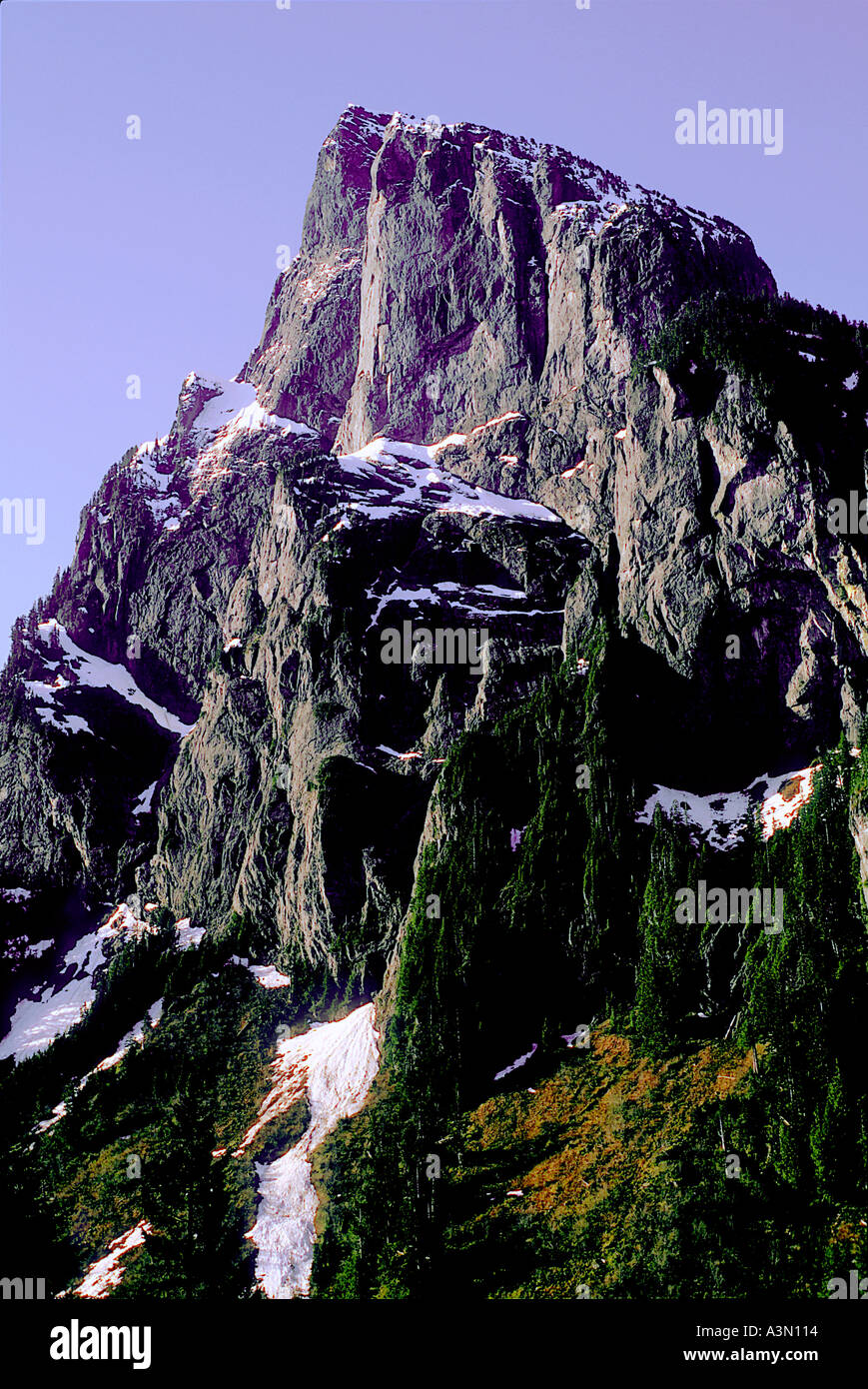 Mt Baring from the slopes of Merchant Peak Mt Baker Snoqualmie National ...