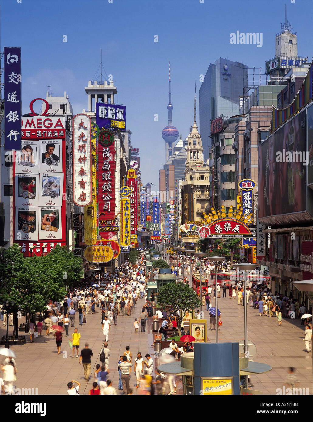Architecture Landmarks Building Sky Street Sign Shops Stock Photo - Alamy