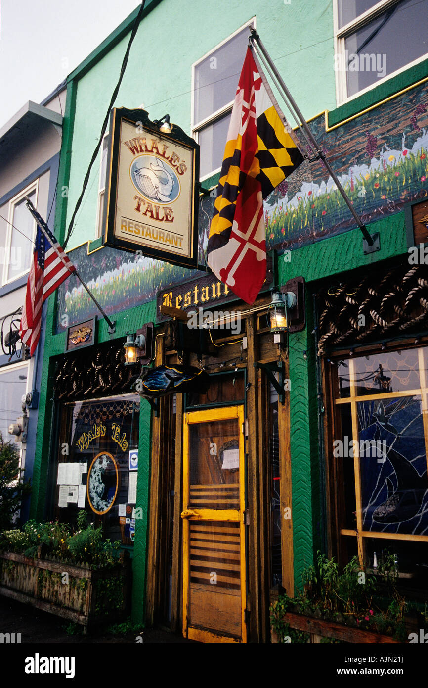 Whales Tale Tavern in historic Newport Oregon Stock Photo - Alamy