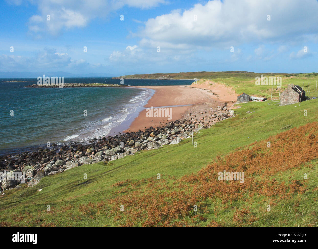 Redpoint Beach nr Opinan Highland Ross & Cromarty Stock Photo - Alamy