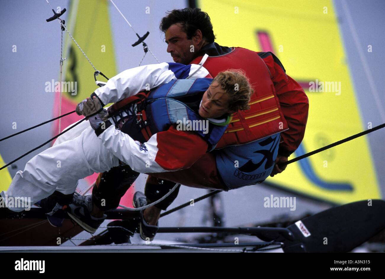 Trapeze sailing hi-res stock photography and images - Alamy