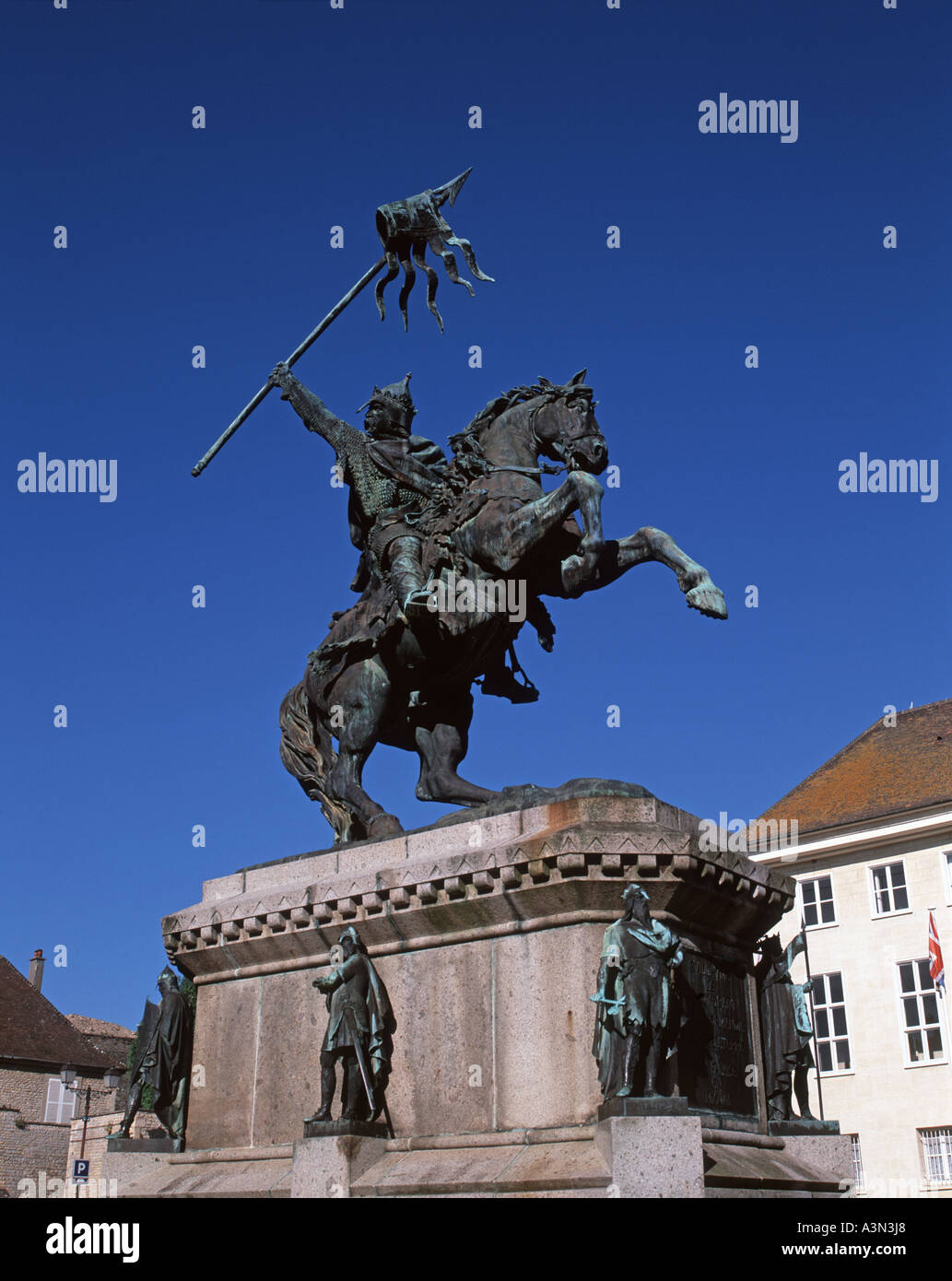 Statue of William the Conqueror at Falaise Stock Photo - Alamy