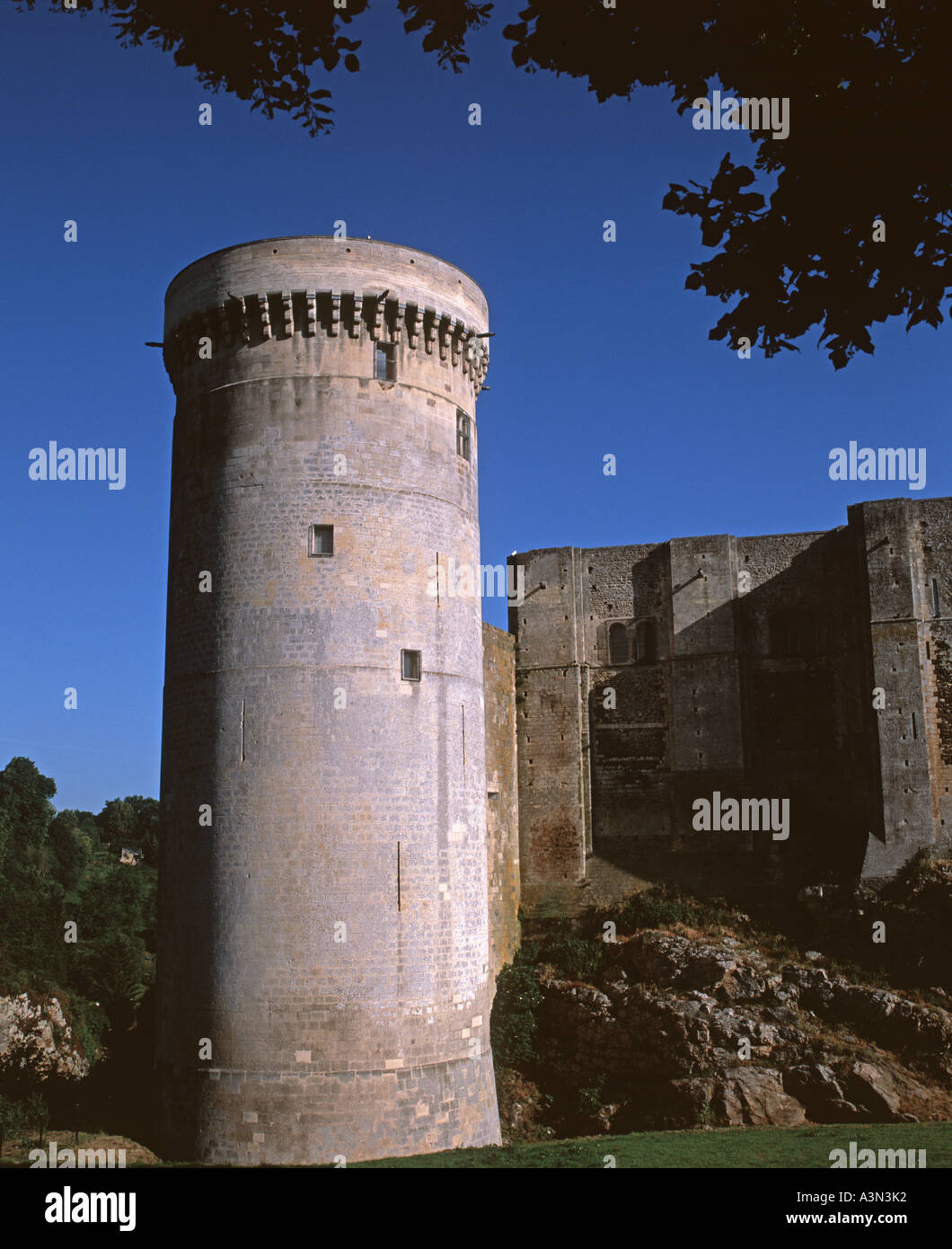 Tour de Talbot and the Keep at Falaise Stock Photo - Alamy