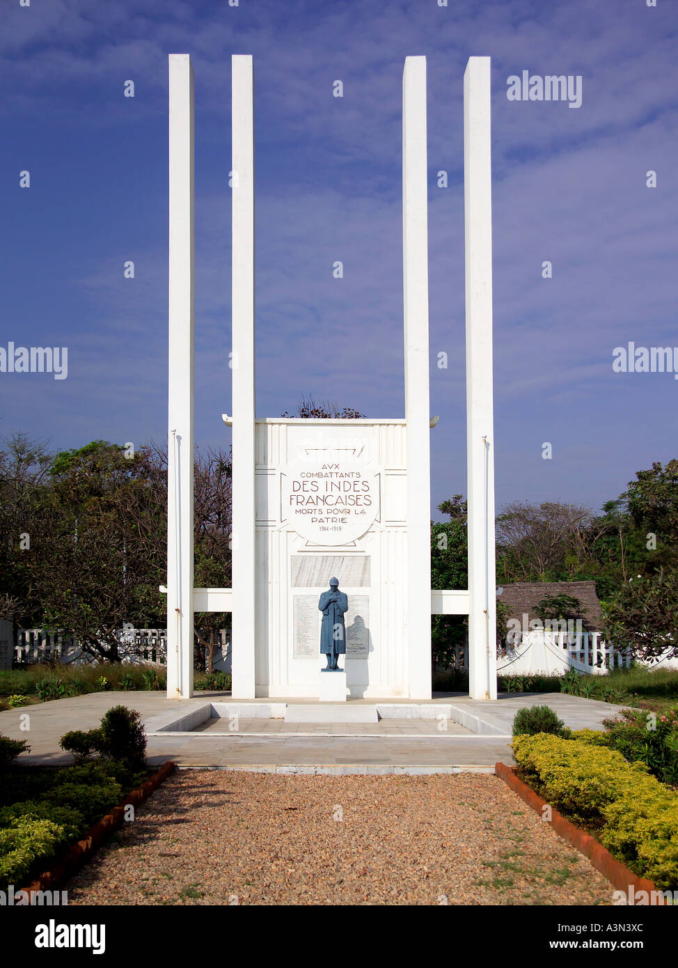 French War Memorial, Pondicherry, South India Stock Photo - Alamy