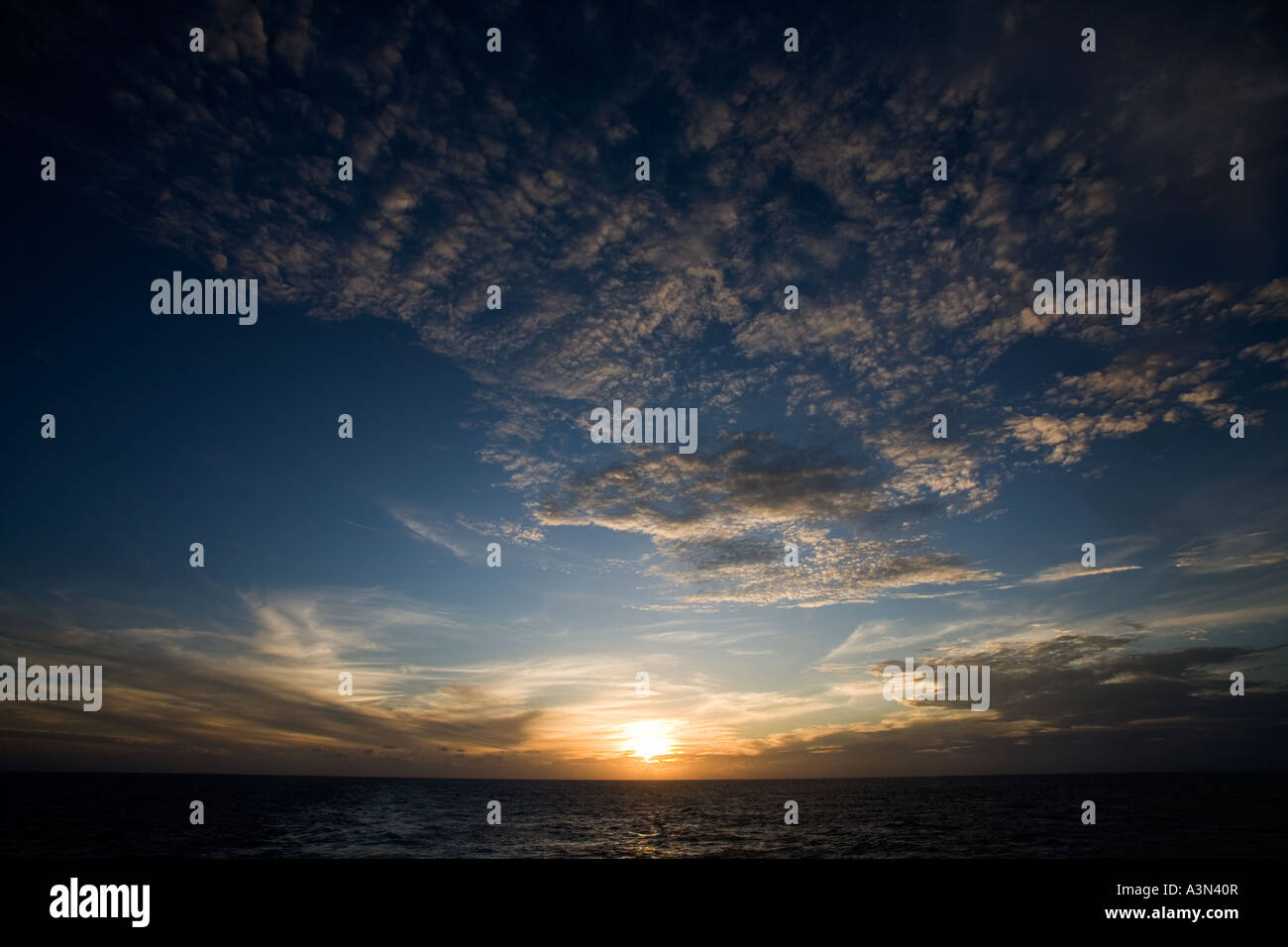 Sunset South Pacific Stock Photo - Alamy