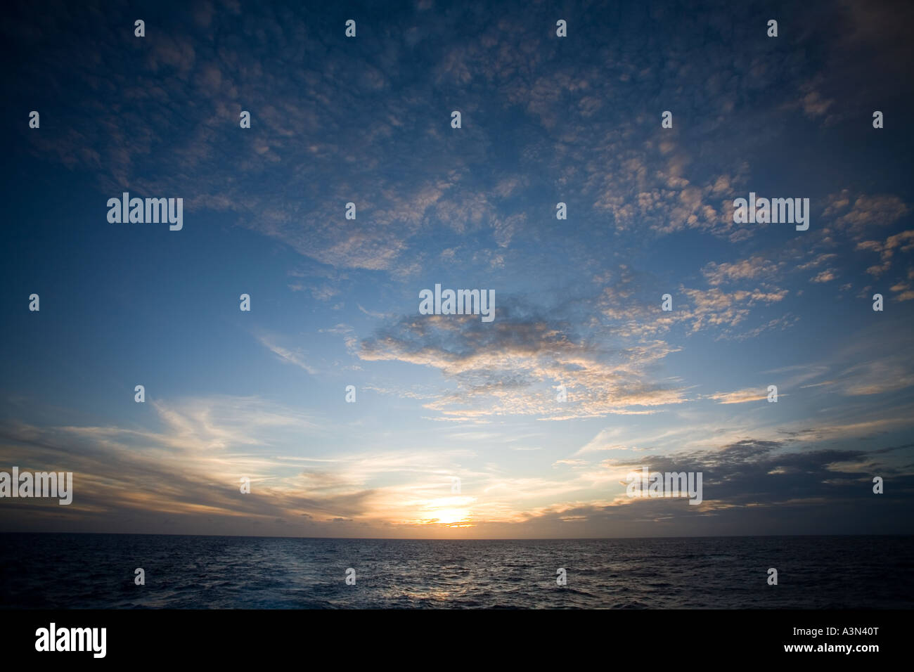 Sunset South Pacific Stock Photo - Alamy
