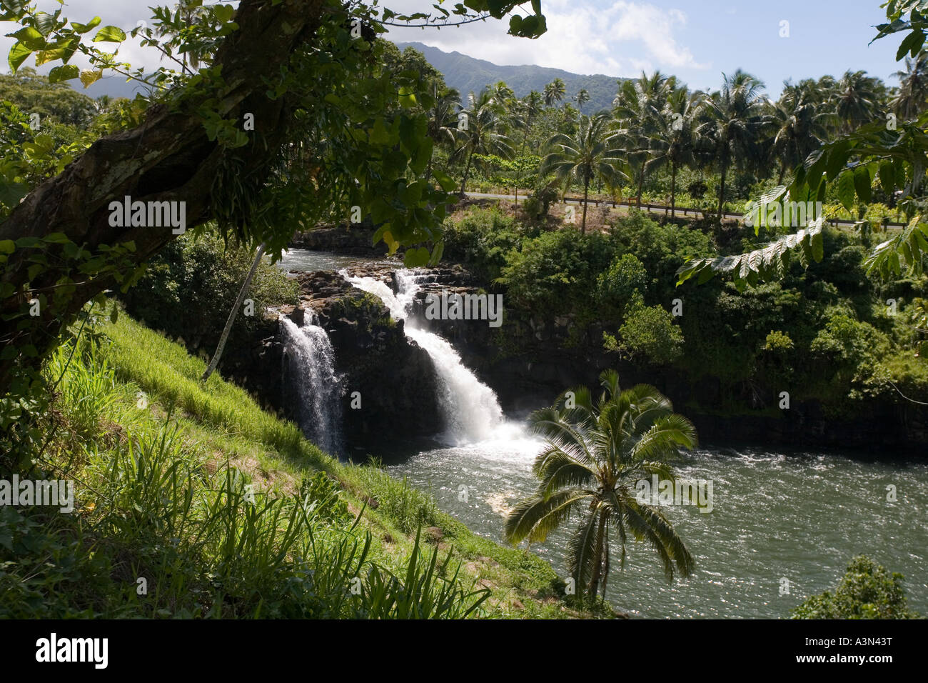 Falefa Waterfall Upolu Western Samoa Stock Photo - Alamy