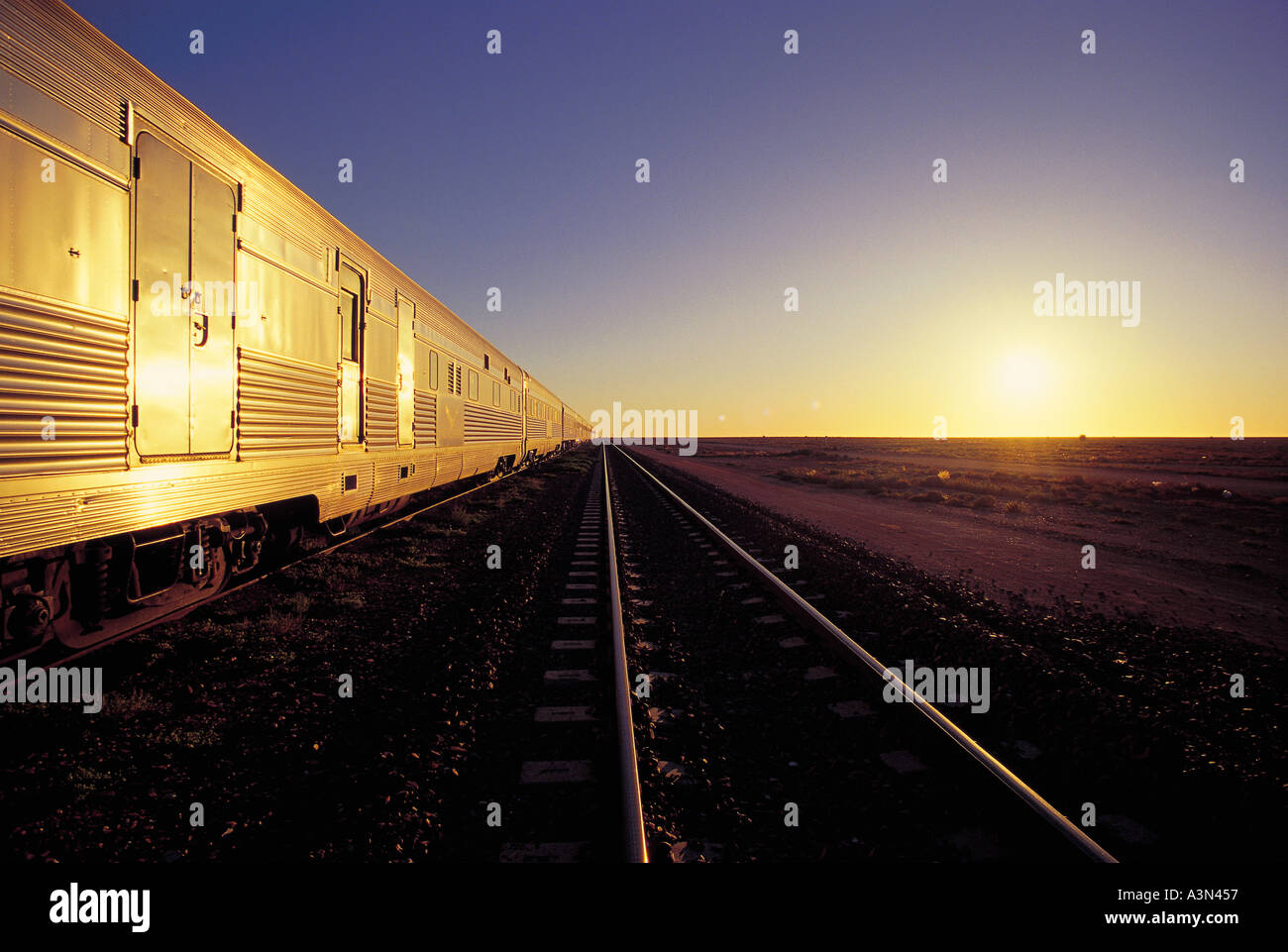 Transportation Train Sky Traintracks Sun Stock Photo - Alamy