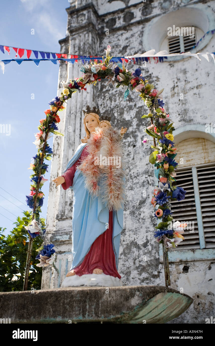 Catholic Church at Safotu Savaii Western Samoa Stock Photo - Alamy