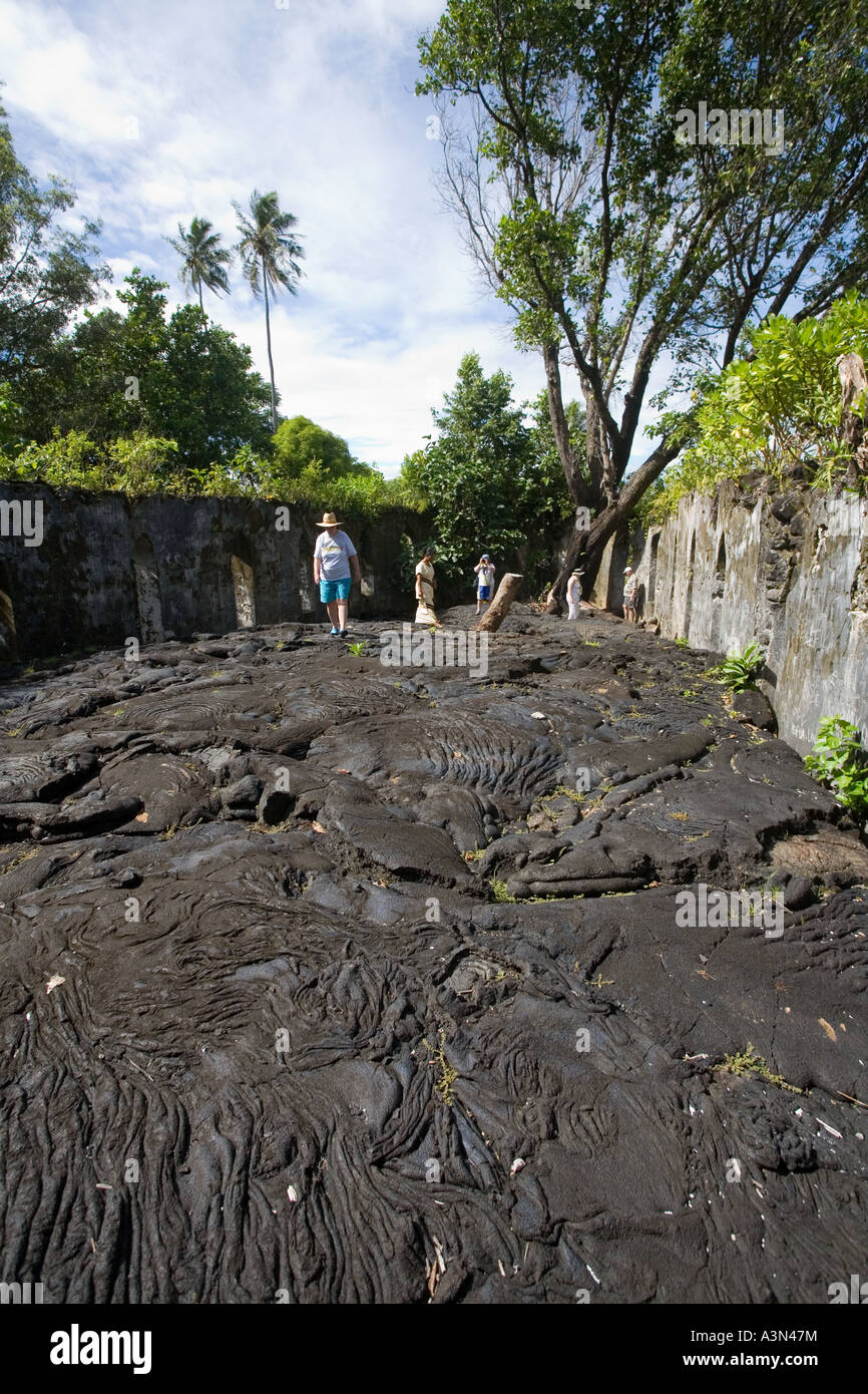 Saleaula Lava Fields Savaii Western Samoa Stock Photo - Alamy