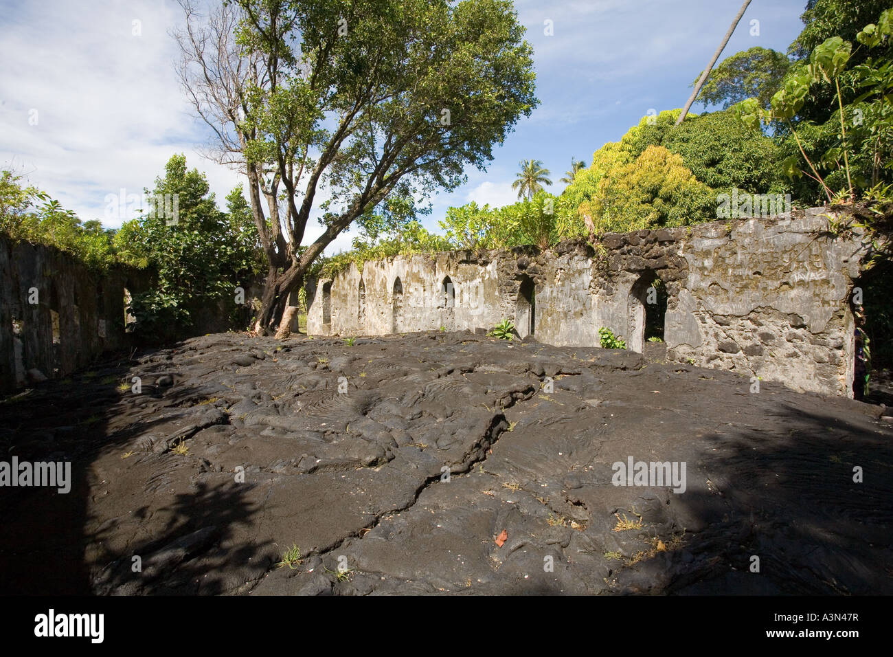 Saleaula Lava Fields Savaii Western Samoa Stock Photo - Alamy