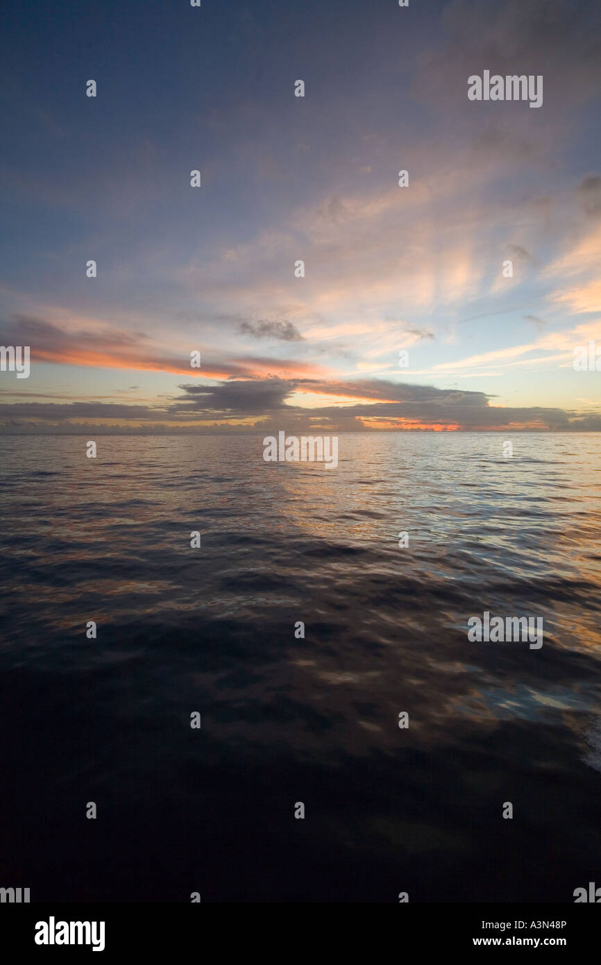 Sunset South Pacific Stock Photo - Alamy