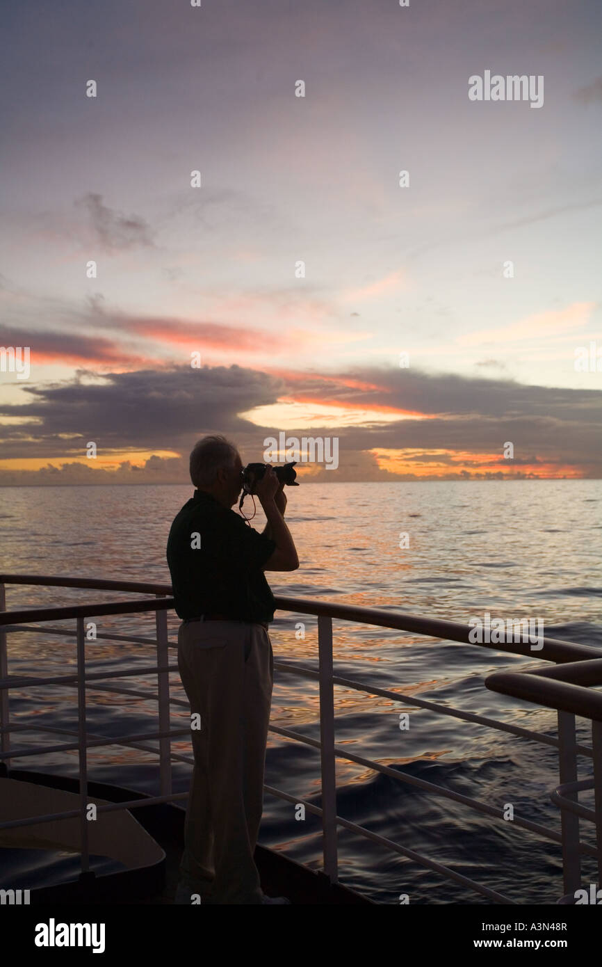 Sunset South Pacific Stock Photo - Alamy