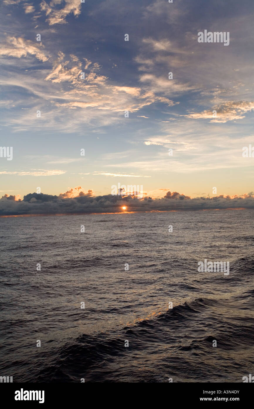 Sunset South Pacific Stock Photo - Alamy