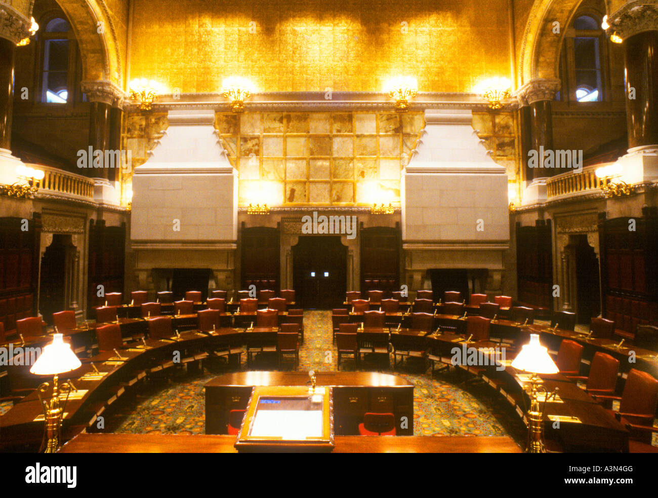 Albany New York The Capitol Senate Assembly Chambers in the Empire ...