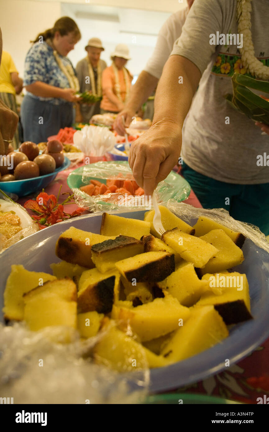 Feast Aitu Island Cook Islands Polynesia Stock Photo - Alamy