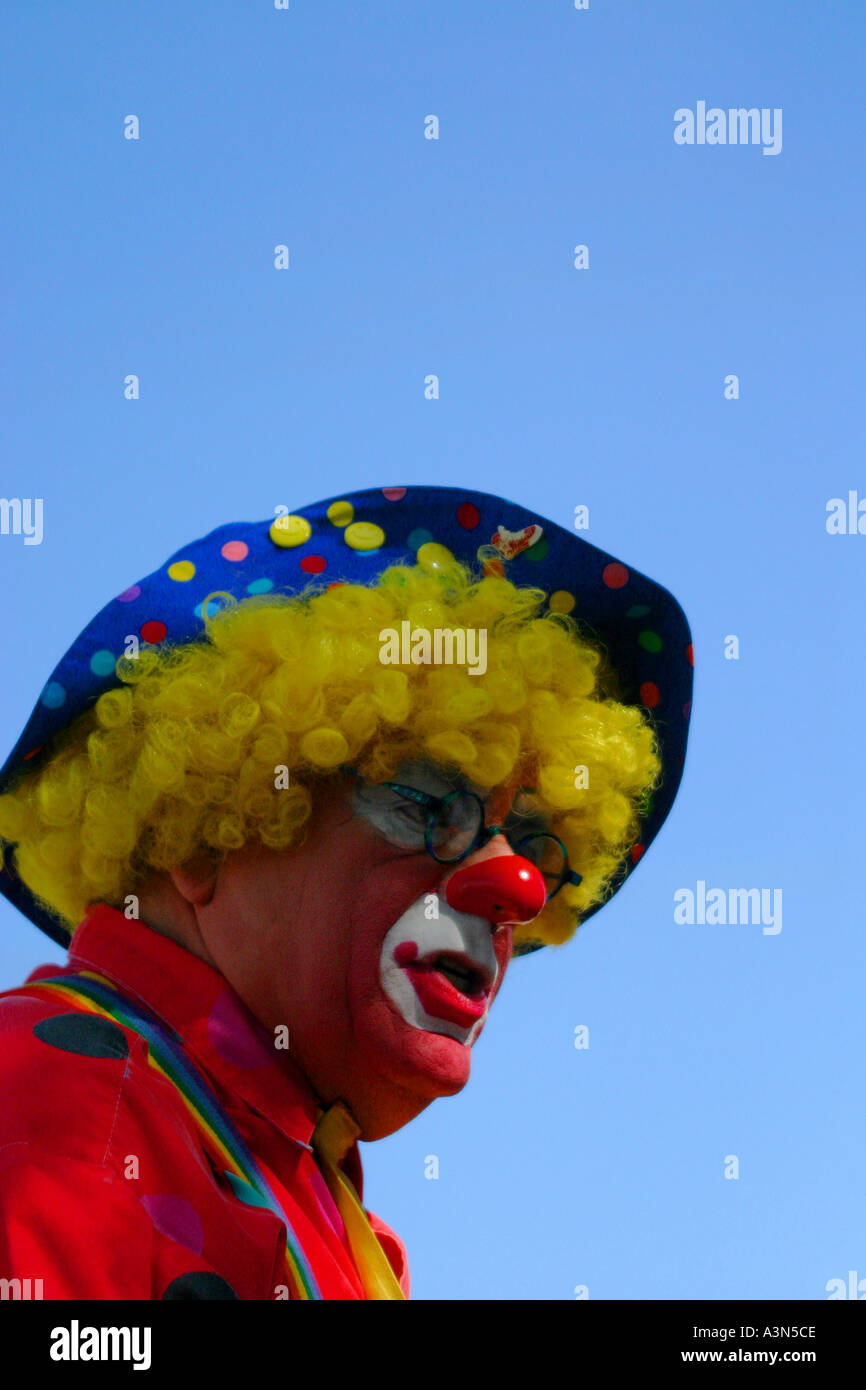 Vertical Clown Stock Photo - Alamy