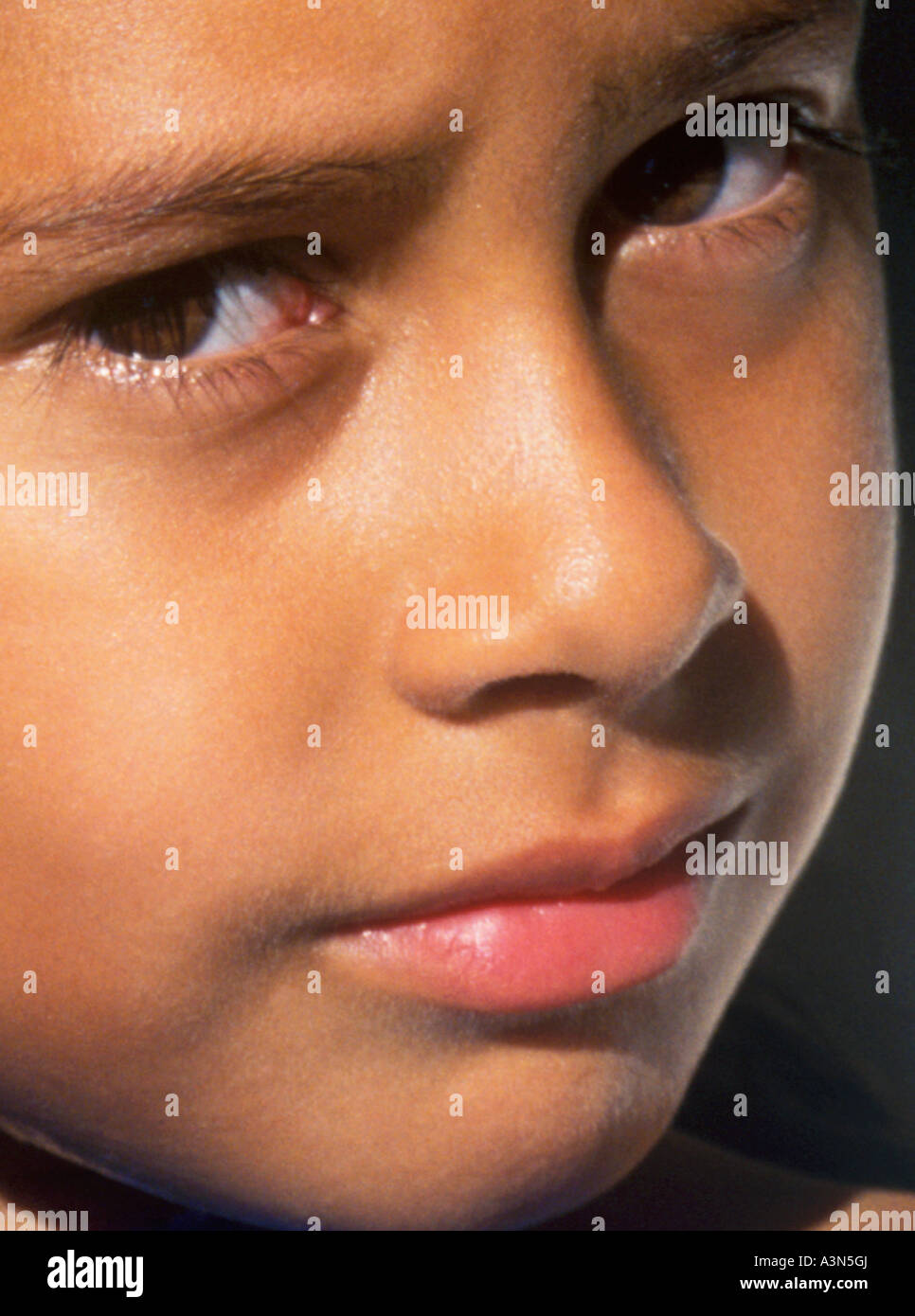 Portrait of a Pretty Young Girl Scowling and Questioning Close-up New ...