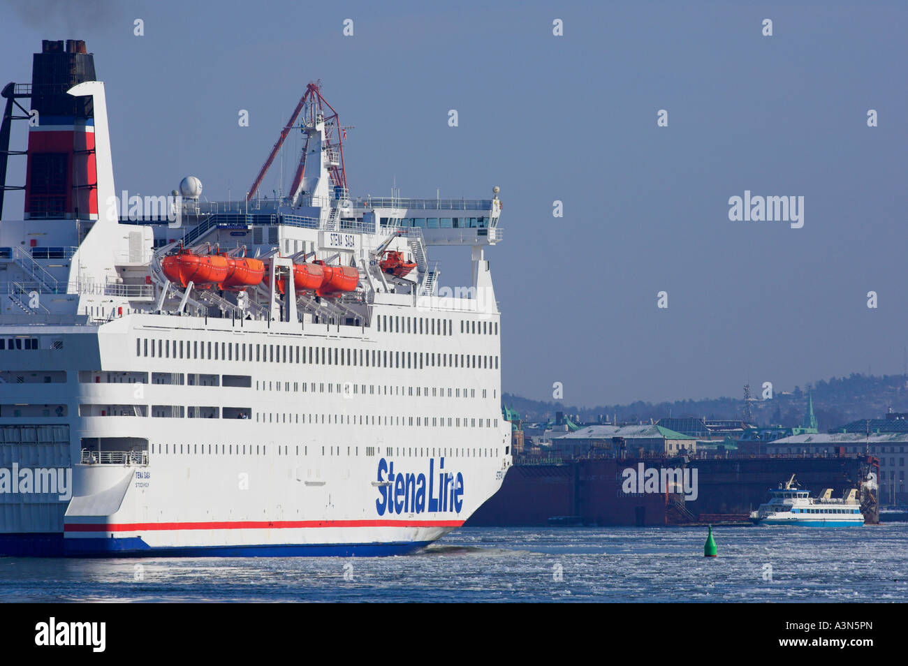 Stena Line entering the port of Gothenburg . Sweden Stock Photo - Alamy