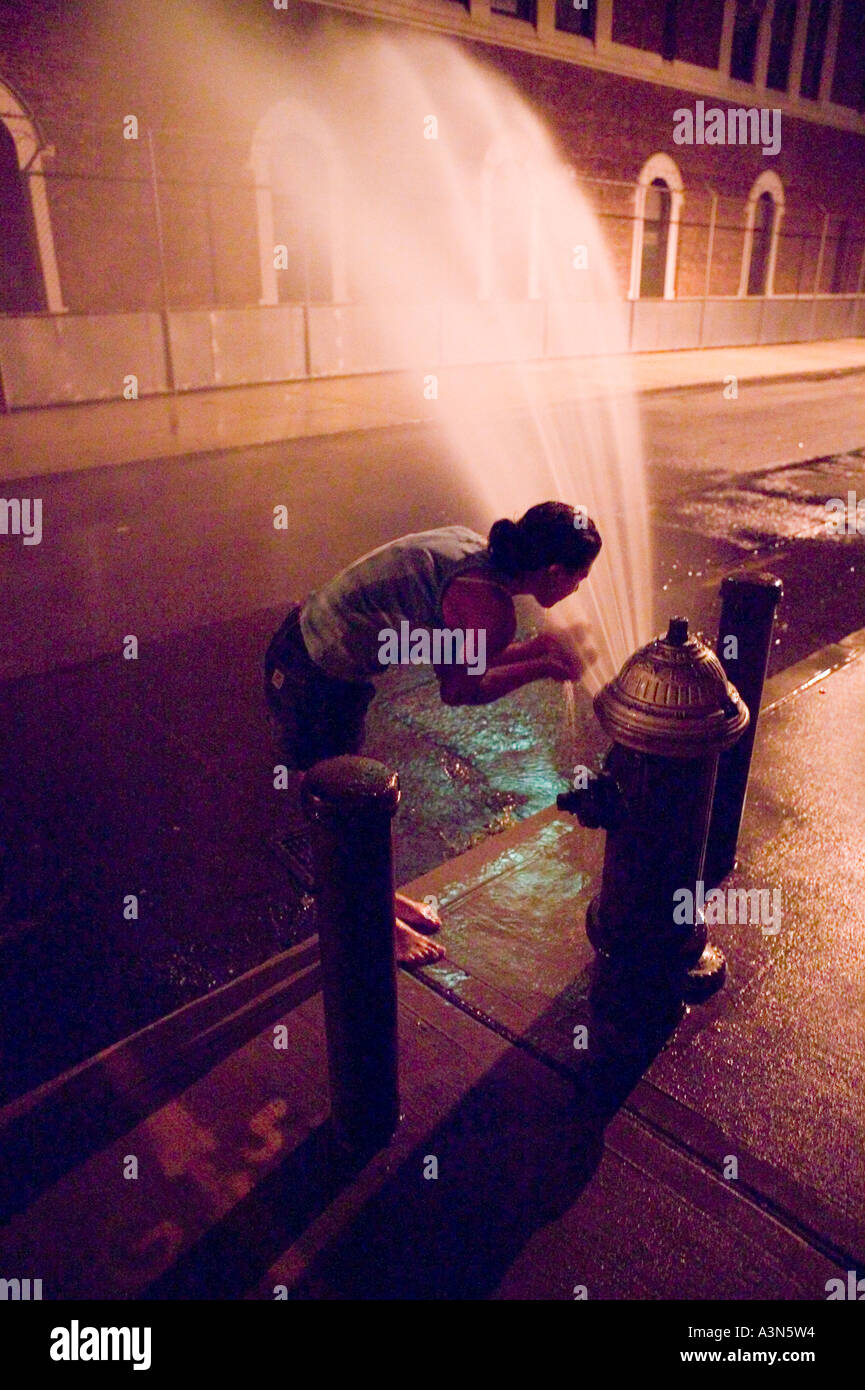 America fire hydrant woman hi-res stock photography and images - Alamy