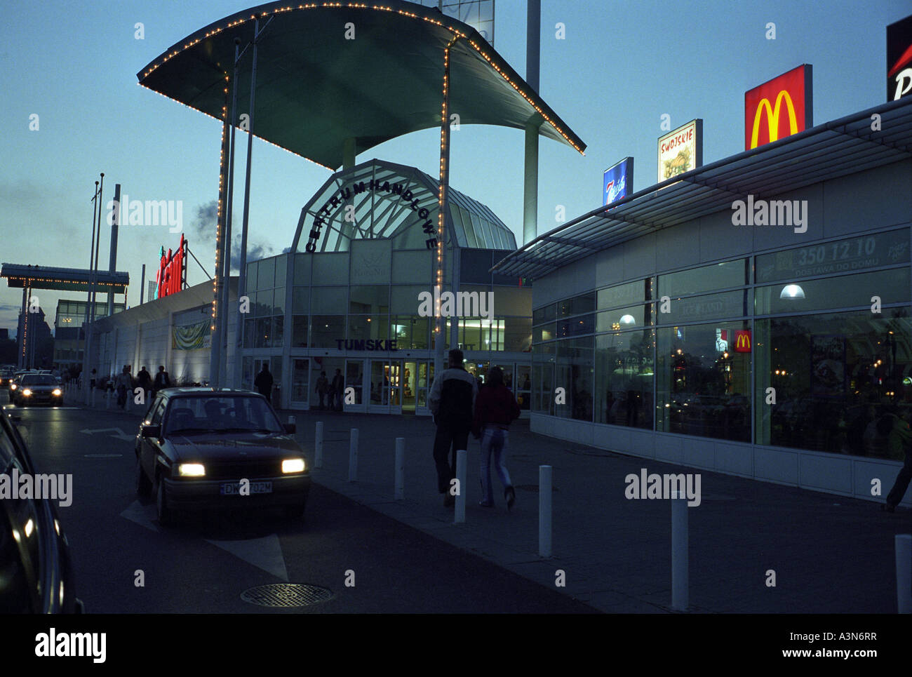 The entrance to a shopping center, Poland Stock Photo - Alamy