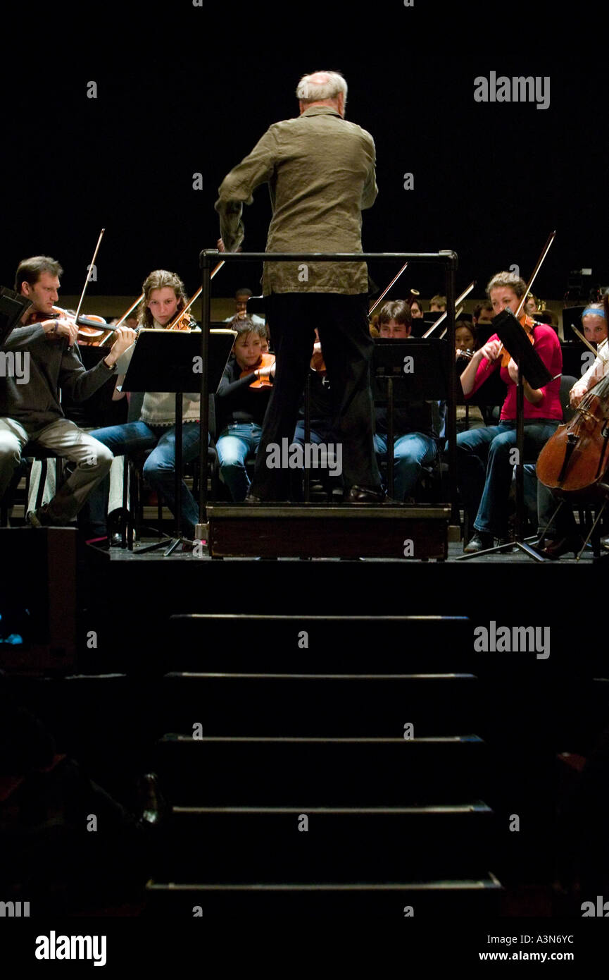 Orchestra student conductor hi-res stock photography and images - Alamy