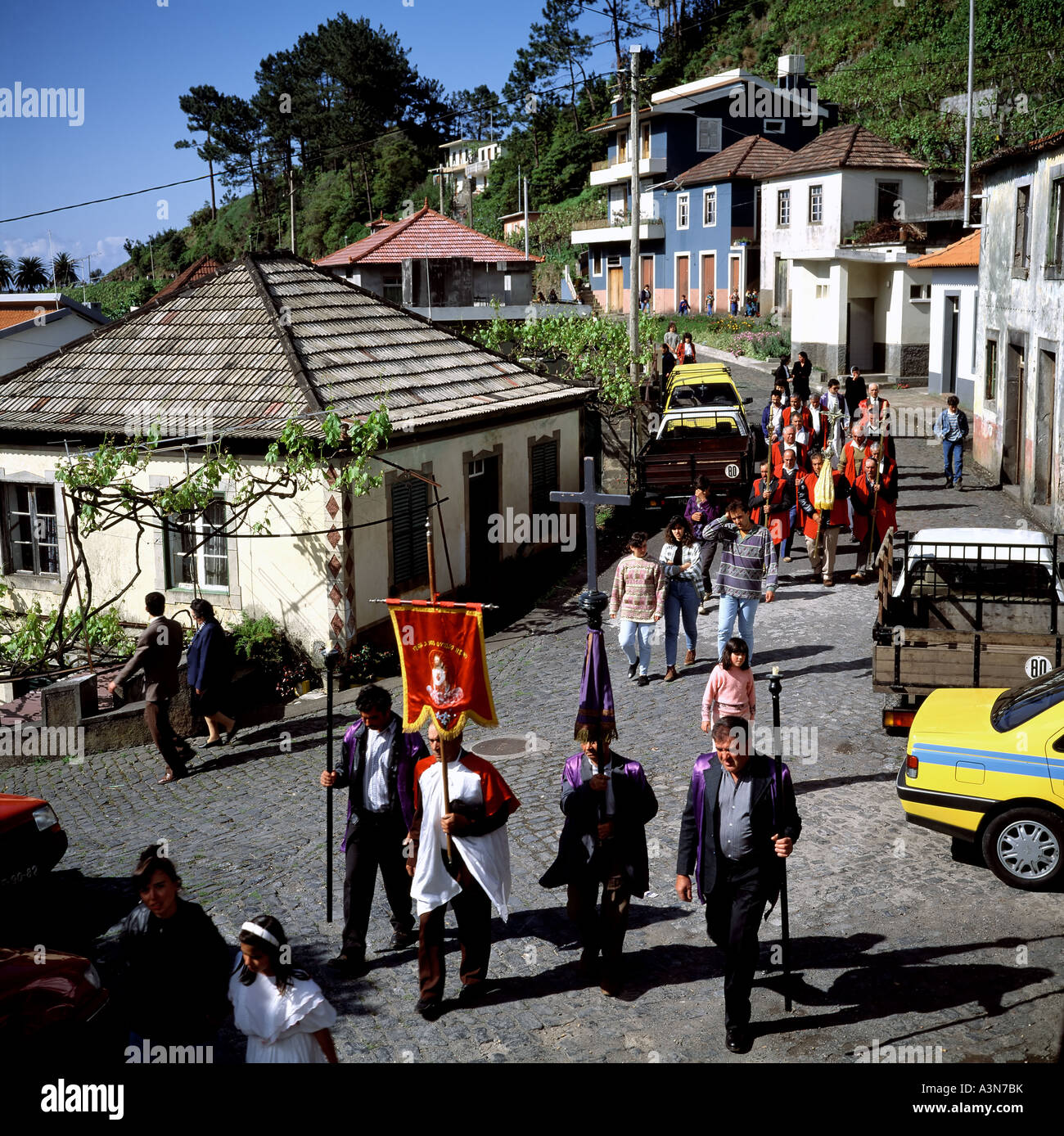 RELIGIOUS PROCESSION MADEIRA ISLAND PORTUGAL Stock Photo - Alamy