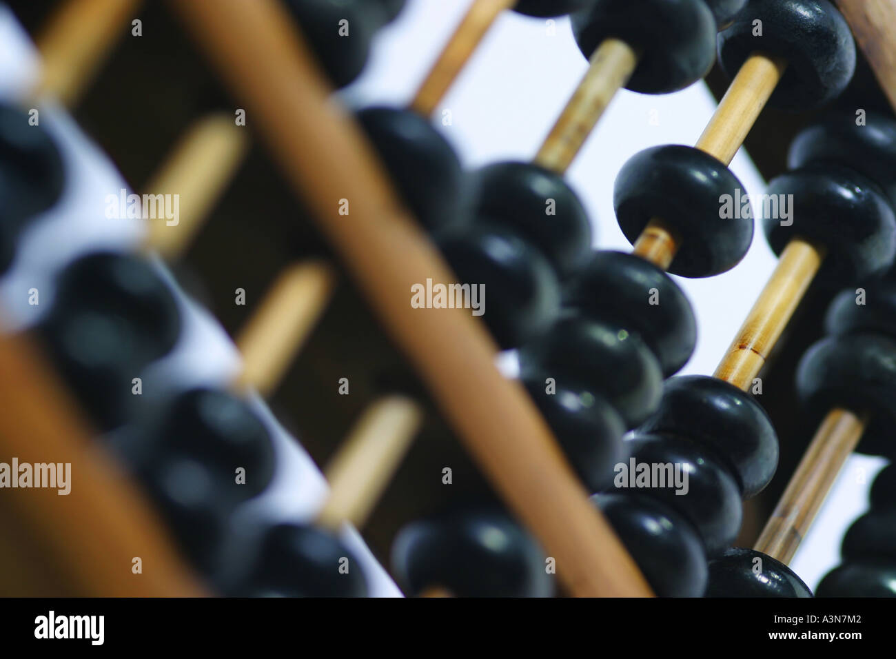 Close up of Old Chinese abacus Stock Photo - Alamy
