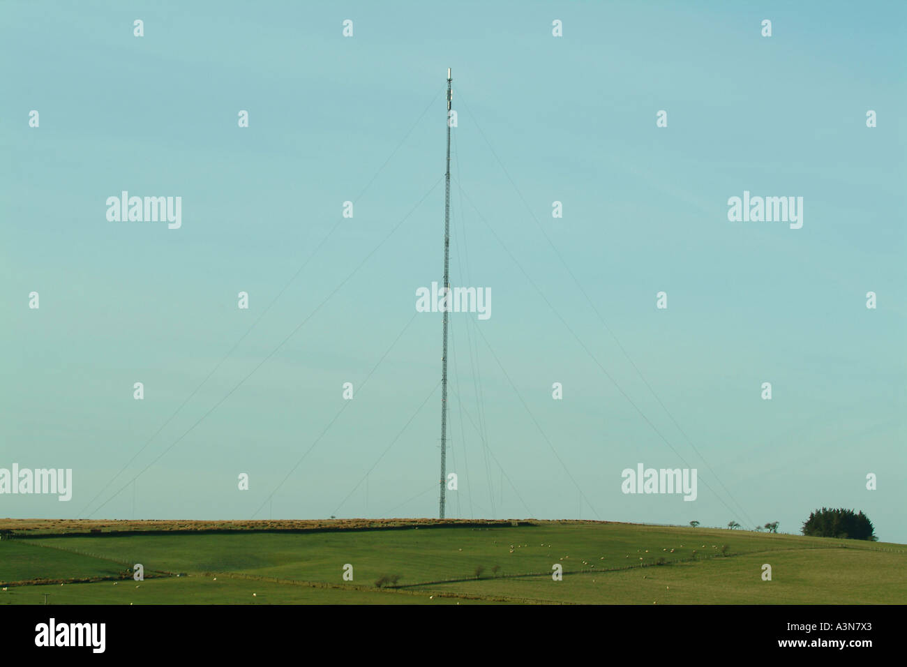 Television transmission mast Stock Photo - Alamy