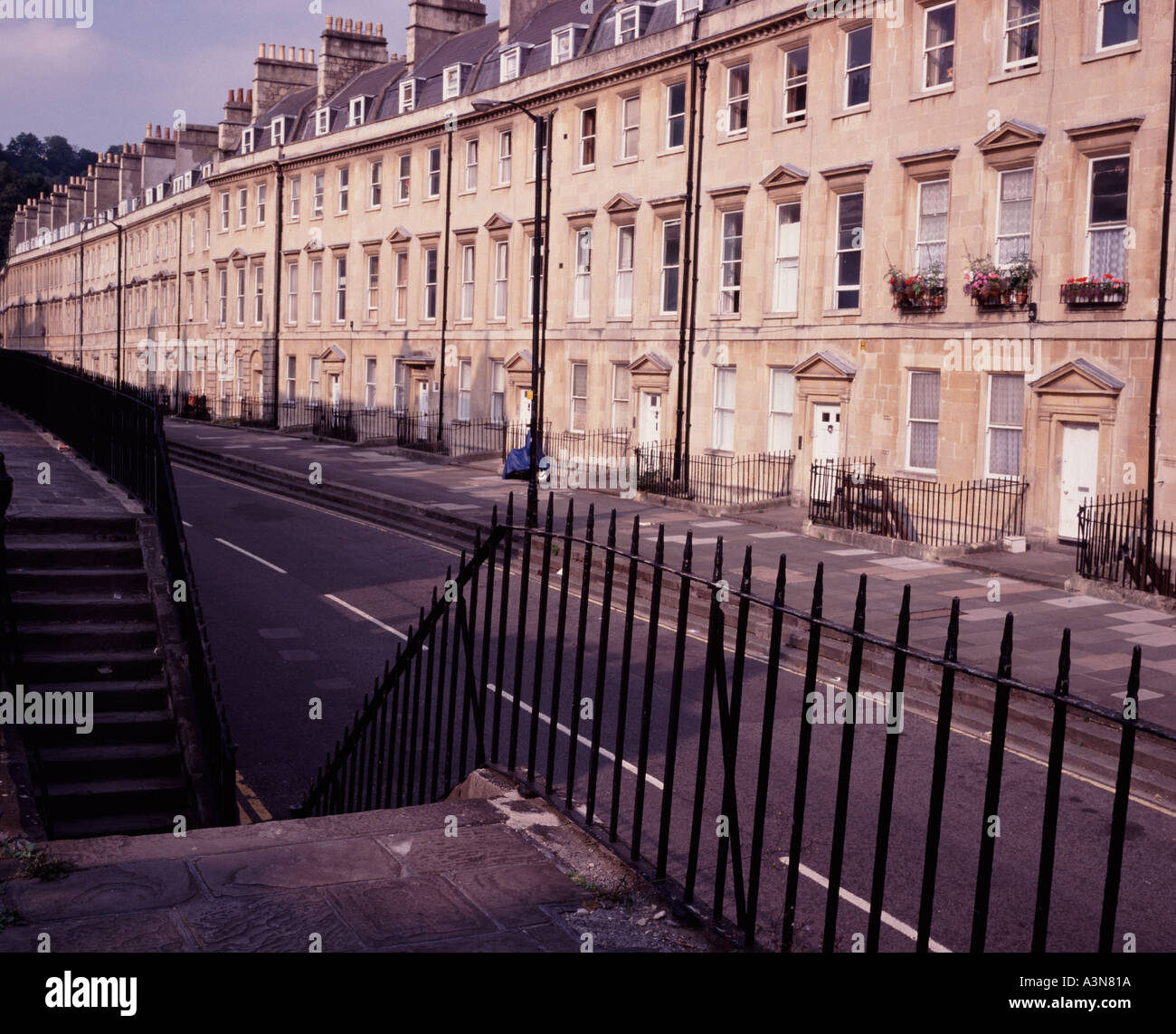 Georgian Terrace Bath Spa UK Stock Photo - Alamy