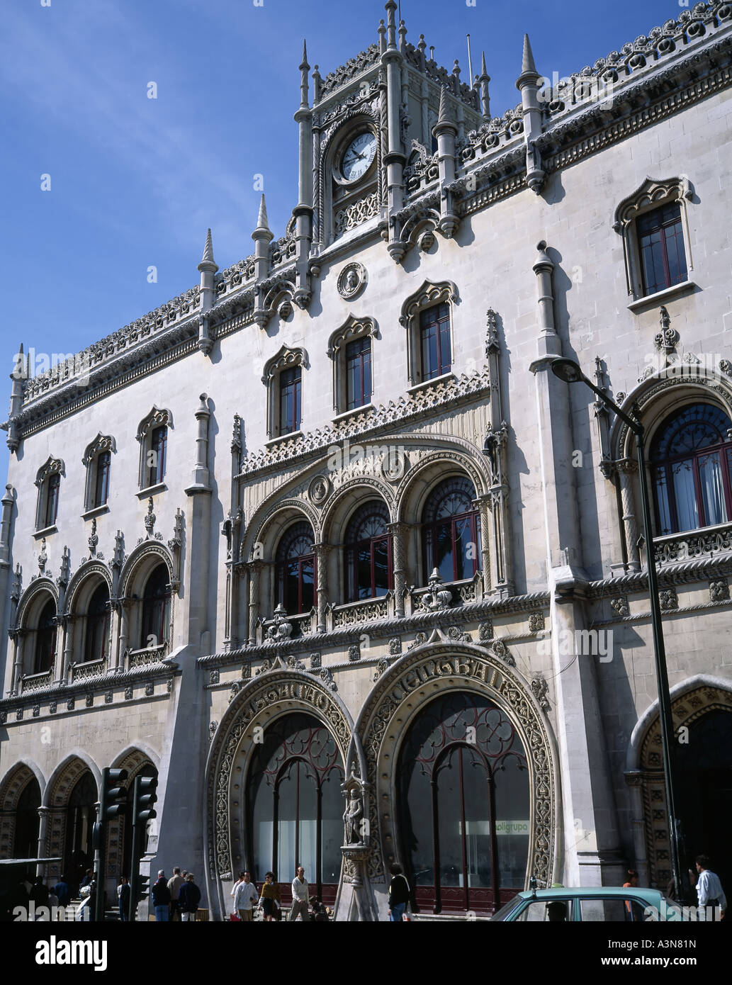 ESTACAO DO ROSSIO TRAIN STATION ROSSIO DISTRICT LISBON PORTUGAL Stock ...