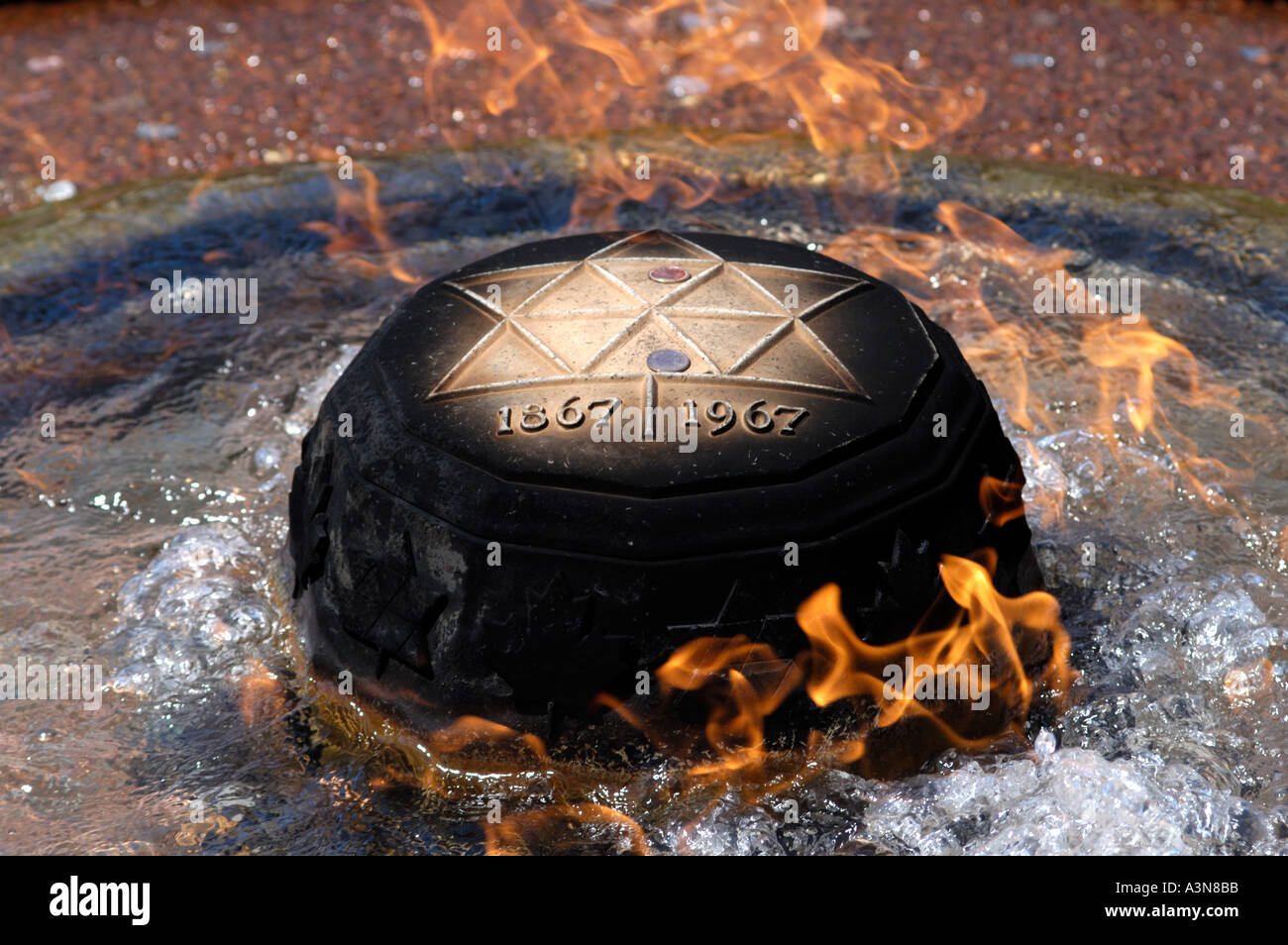 Centennial Flame on Parliament Hill in Ottawa Stock Photo - Alamy