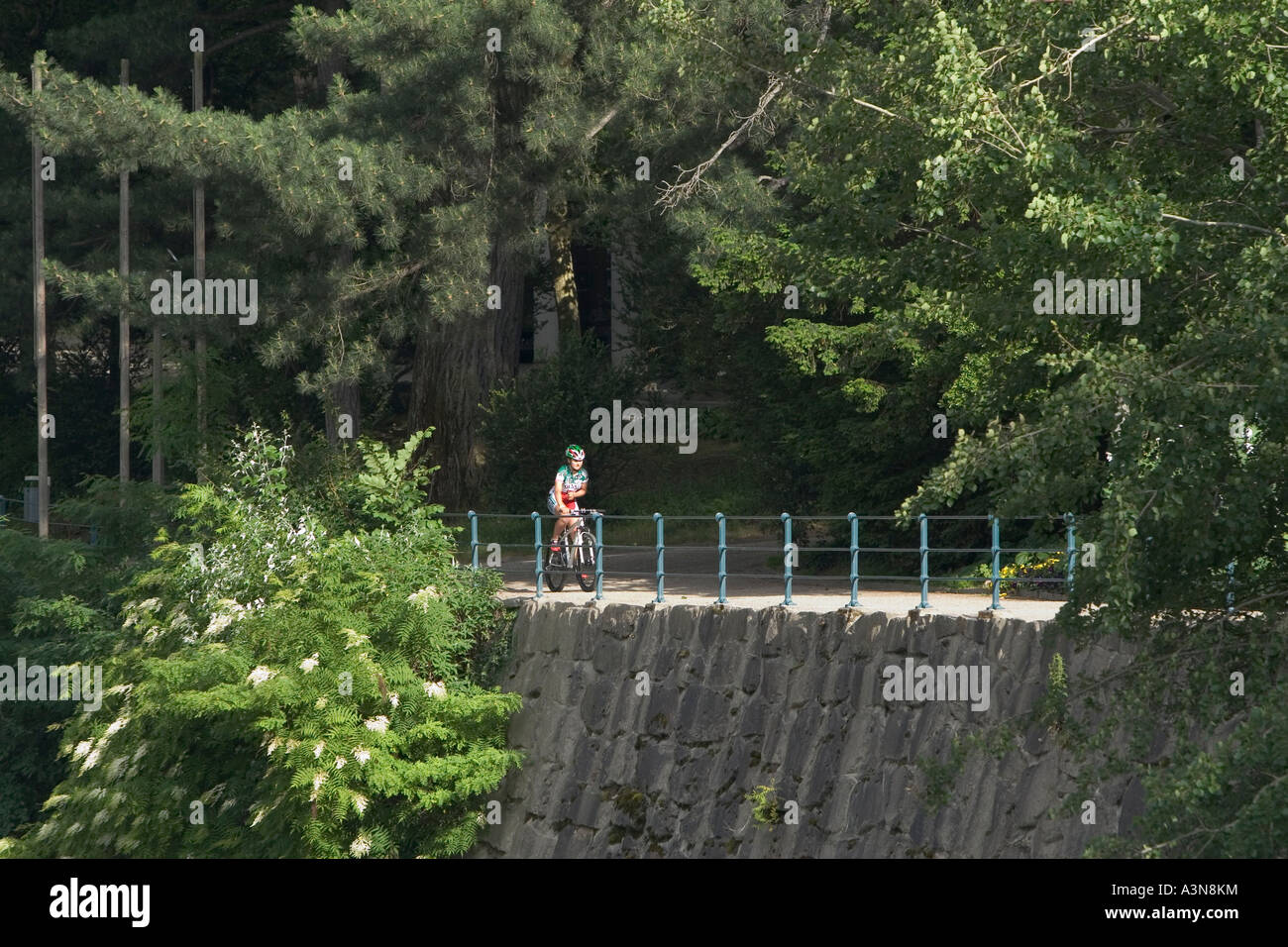 Eva Lechner, italian national mountainbike champion, leading a womens ...