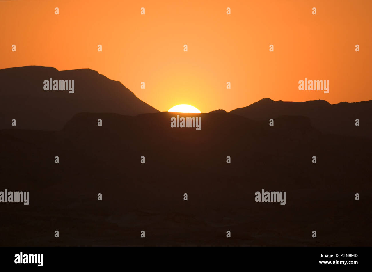 Sunset in Desert Egypt Stock Photo - Alamy