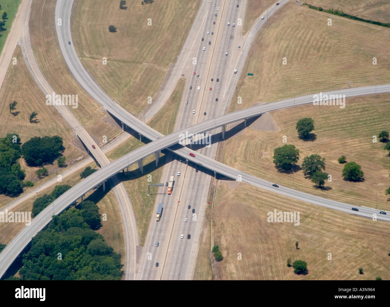 Cloverleaf near Dallas Texas Stock Photo - Alamy