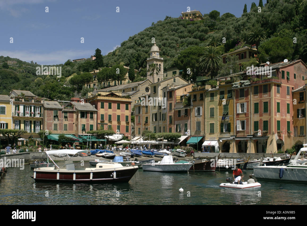 Italy Portofino harbour Stock Photo - Alamy