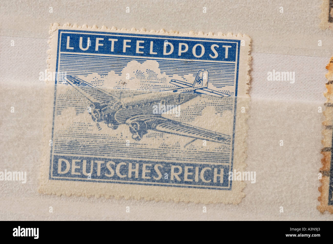 German postage stamp from second world war era Stock Photo - Alamy
