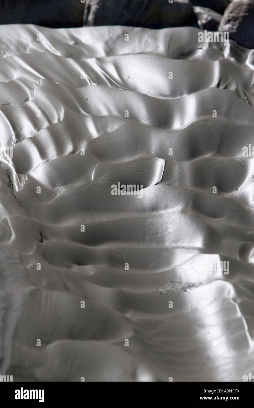 Silt of glacial river bed Stock Photo - Alamy