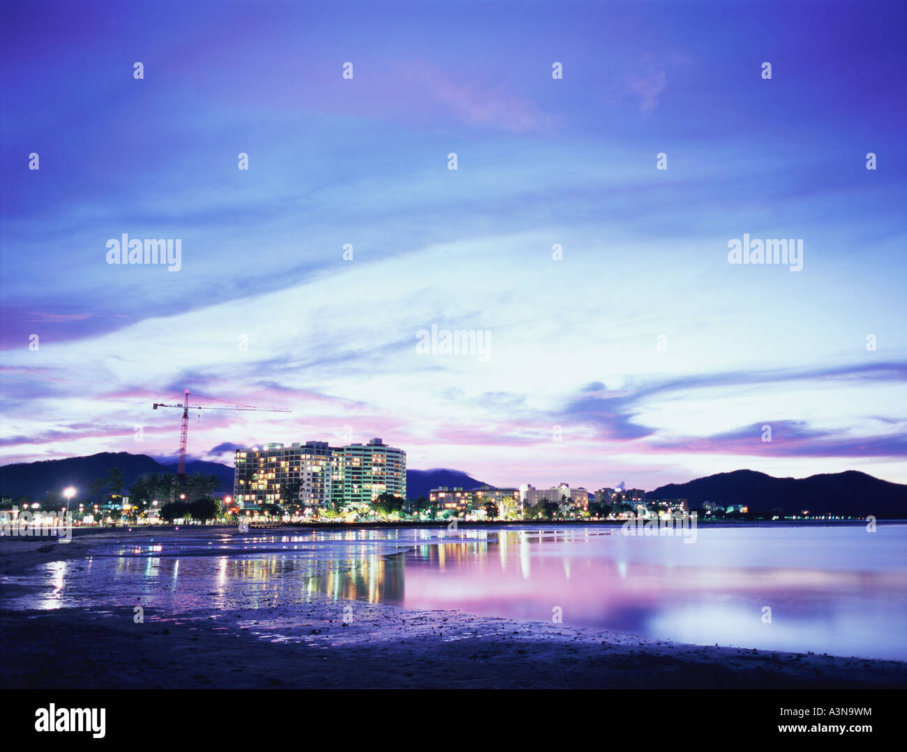 Cairns at night Stock Photo - Alamy