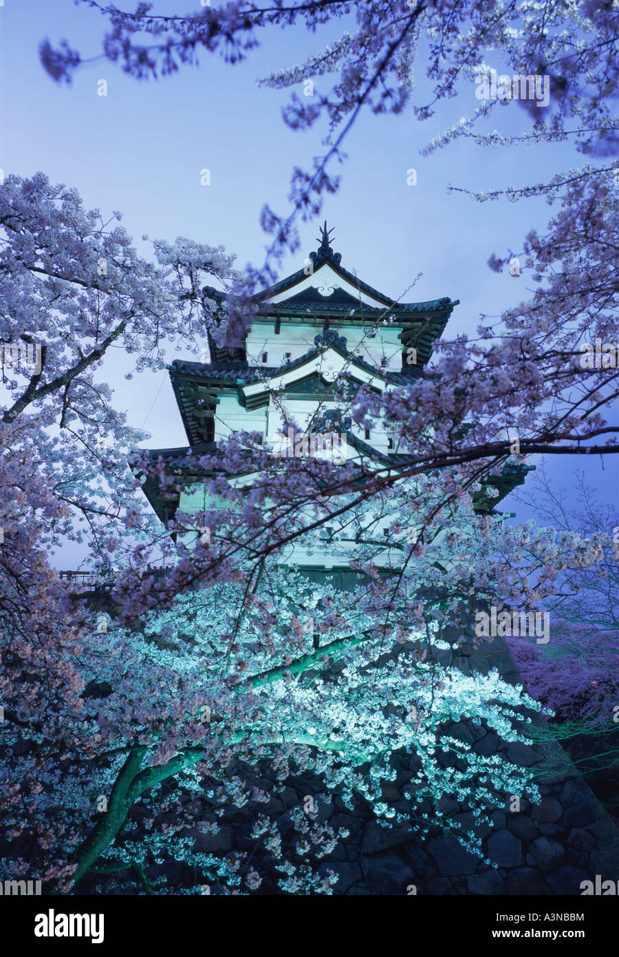 Hirosaki Castle in spring Stock Photo - Alamy